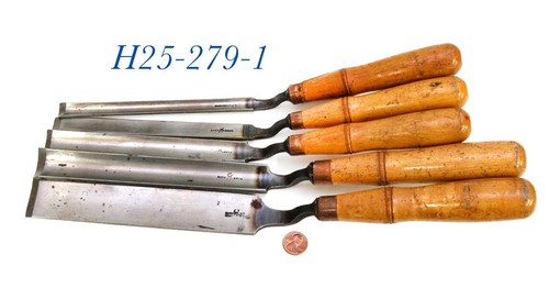 very nice crank neck bent arm BUCK BROTHERS PATTERN MAKER wood chisel set | eBay