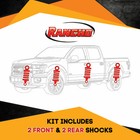 Rancho RS5000X 1-2.5" Lift Shocks for Ford Explorer Sport Trac 2WD 01 ...