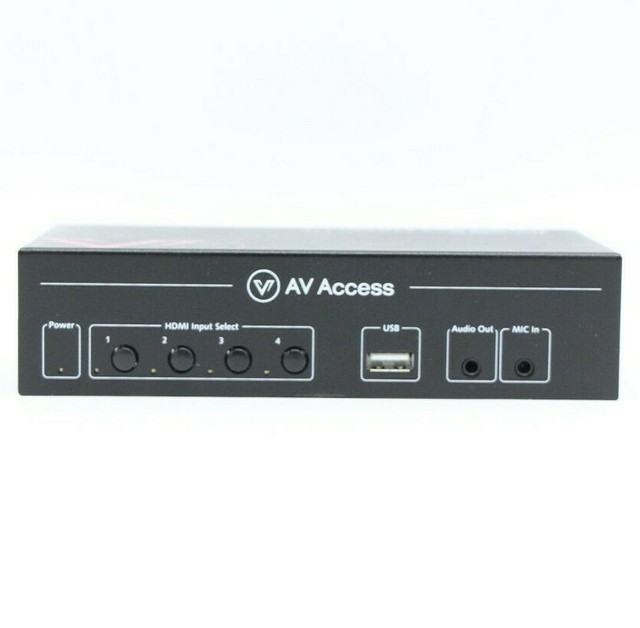 AV Access 4 x 1 HDMI 2.0 KVM Switch 4KSW41-KVM for sale online | eBay