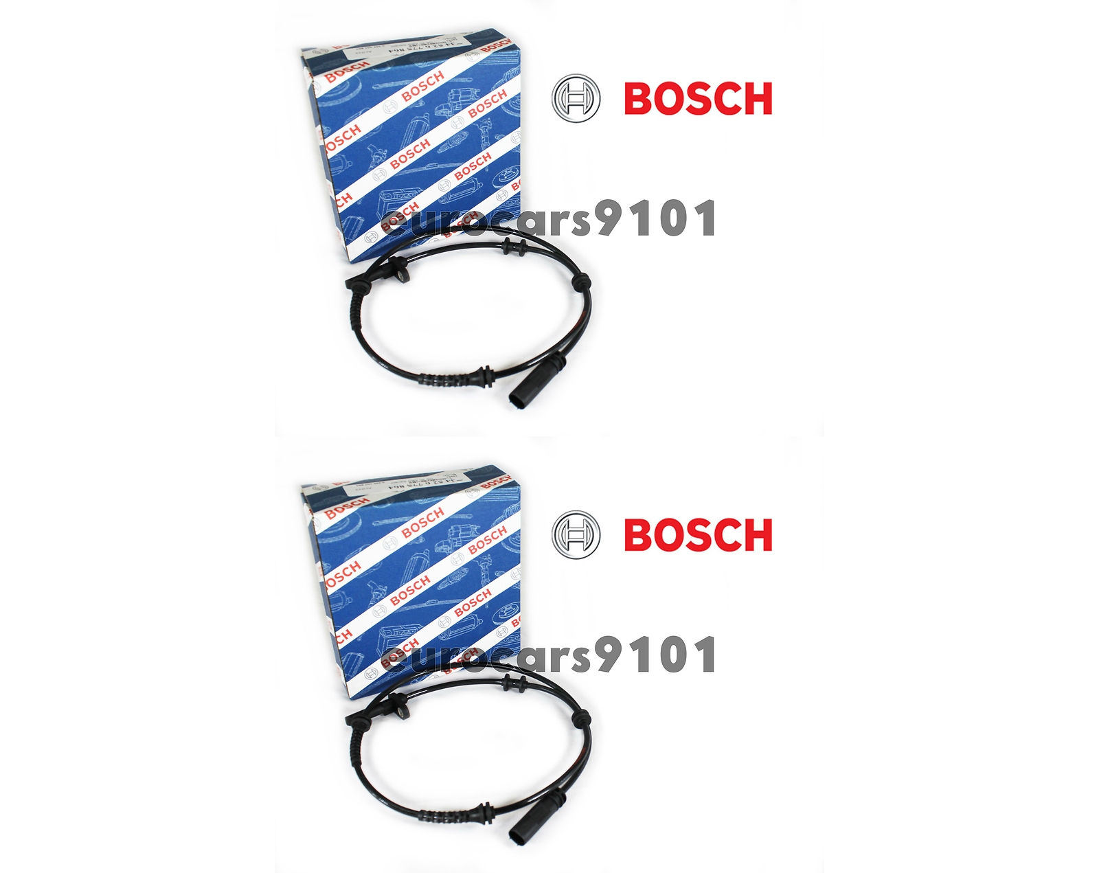 BMW 535i Set of 2 Bosch Rear ABS Wheel Speed Sensors 0265007983 ...