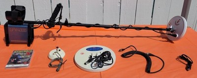 Minelab GPX 4000 Metal Detector - Tested - 3 Coils! - New Battery and ...
