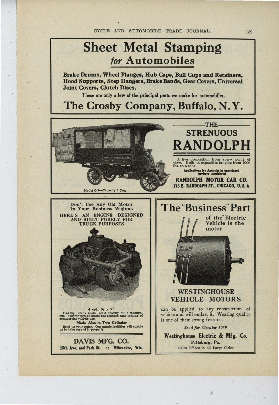 1911 Brodesser Trucks Milwaukee, Sternberg, Sullivan Ad: REV is ...