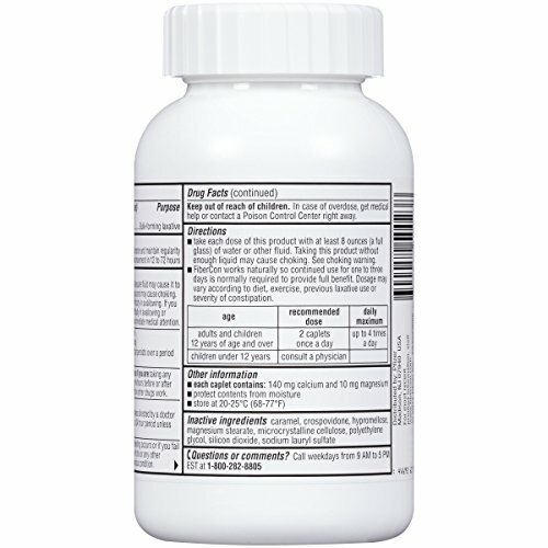 2 Pack Fibercon Fiber Therapy For Regularity Supplement 140 Caplets ...