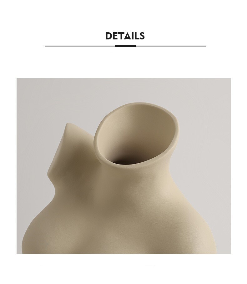 Home Decor Ceramic Flower Pot Human Vase Creative Decoration Vase | eBay