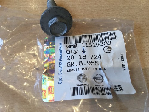 GENUINE VAUXHALL Multiple Use SCREW HEX HD BOLT PLUS WASHER M8 X 30 MM ...