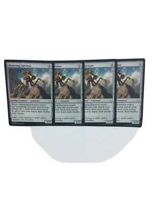 4X LOT SKITTERING SURVEYOR 230/269 ARTIFACT MAGIC THE GATHERING 2018 NM ...