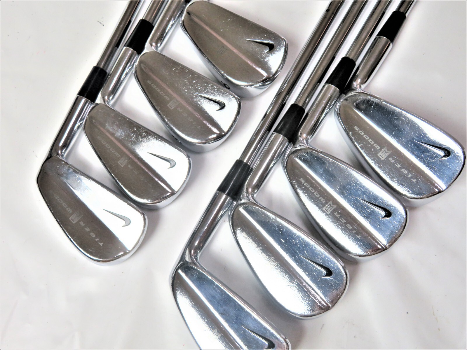 NIKE BLADE TIGER WOODS Limited Edition 8pc S-flex Irons Set GOLF CLUBS ...