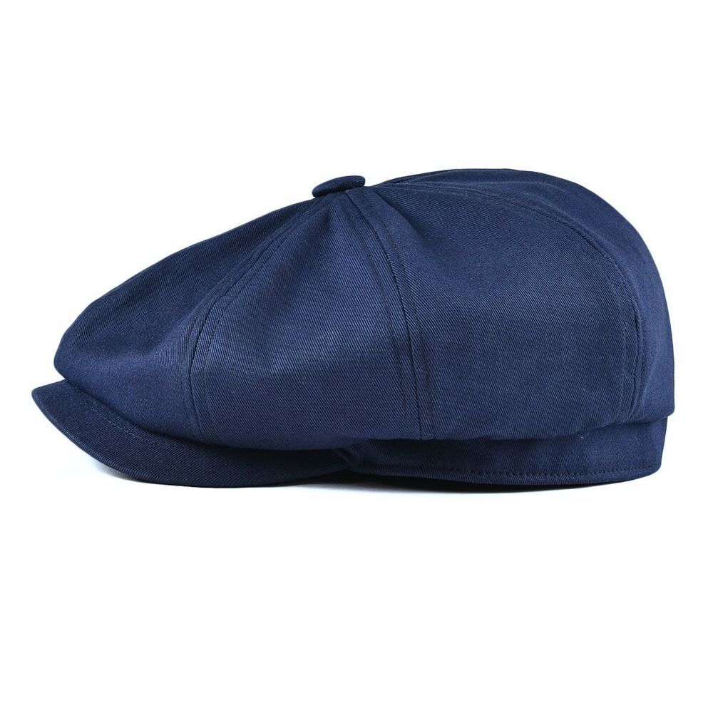 Men Beret Hat Cap Cotton Gatsby Ivy Golf Cabbie Hat Octagonal Newsboy ...
