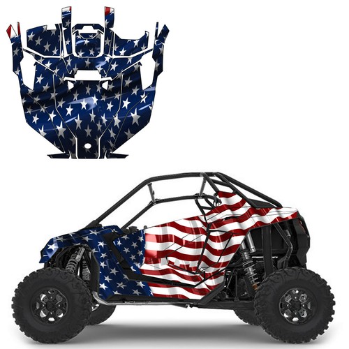 2020 Polaris RZR pro American Flag Design Decal Graphic Kit Wraps UTV ...