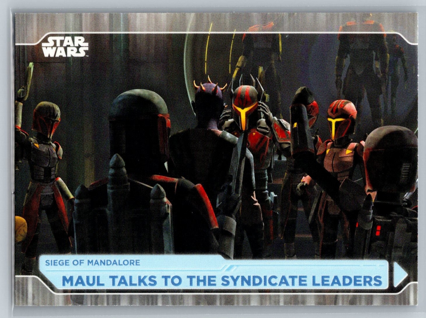 Star Wars Siege Of Mandalore -Maul Talks To The Leaders- #38 Topps ...