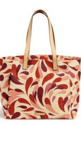 Vera Bradley Beach Tote Bag Summer Splash Purple/Pink/Coral With ...