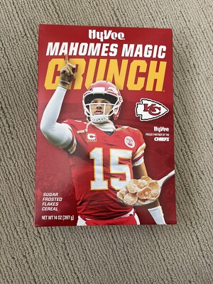 HyVee Patrick Mahomes Magic Crunch Cereal Limited Edition Collector's ...