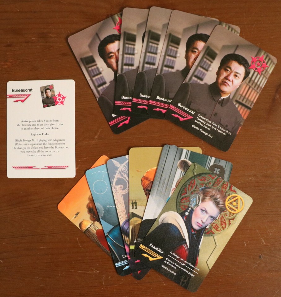 Coup Game Promo Mini Expansion Pack Speculator Bureaucrat Jester ...