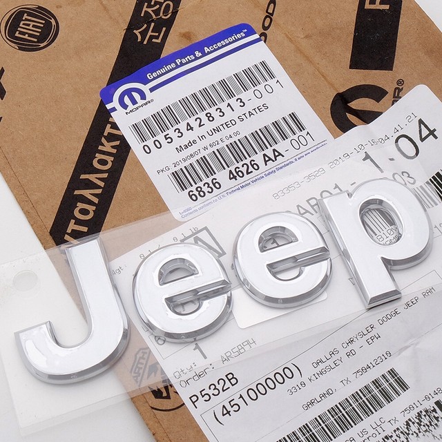 Grille Emblem-Sport, VIN: G Mopar 68364626AA fits 17-18 Jeep Wrangler ...
