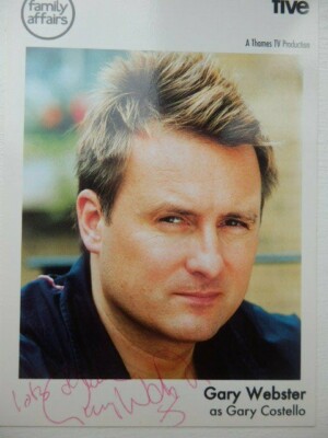 GARY WEBSTER - TV ACTOR - AUTOGRAPH + COA | eBay UK