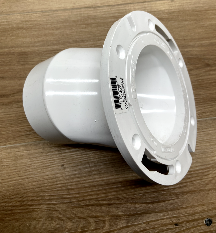 Jones Stephens C54402 Offset Closet Flange Schedule 40 PVC 3 x 4 | eBay