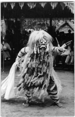 The Witch Rangda Barong Dance Story RPPC Bali Weird Mask Vintage Photo ...
