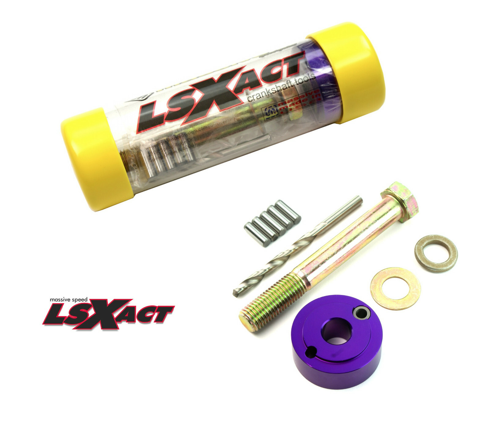 MSS Crank Pinning Pin Kit Pulley Damper LS1 LSX Corvette 6.0 6.2 Camaro ...