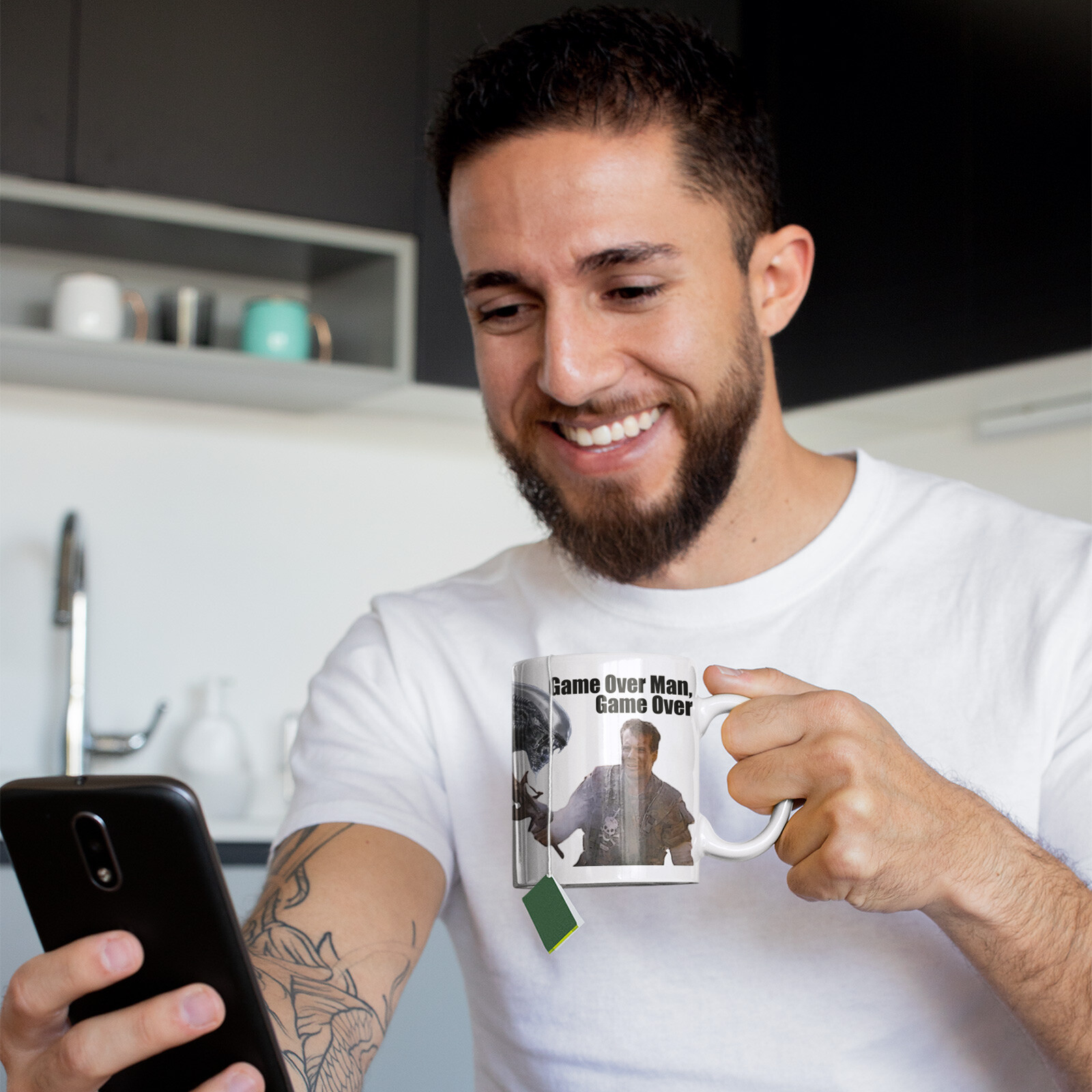 Game Over Man, Gamer Over - Aliens - Private Hudson - Film Quote Mug ...