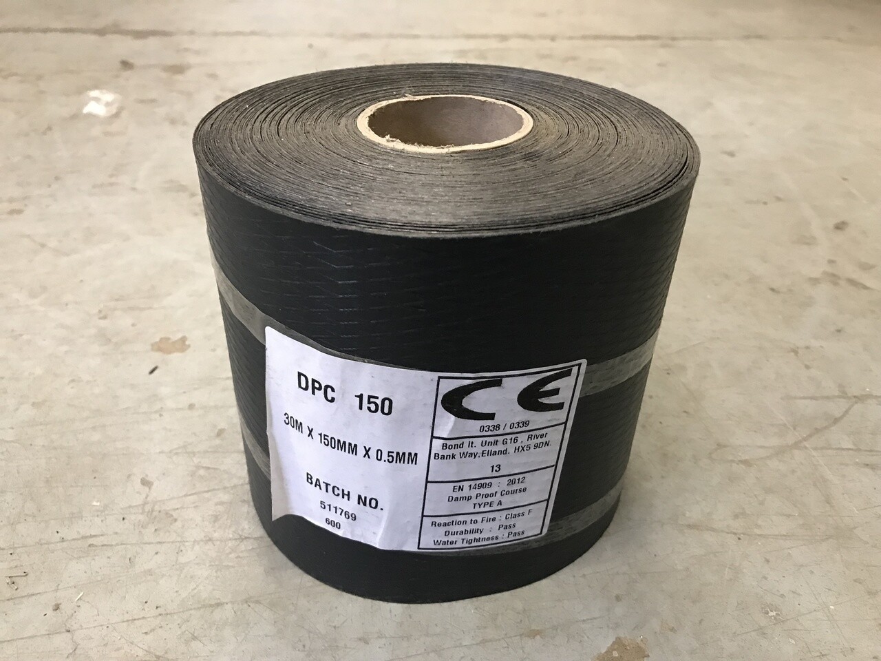 DPC Damp Proof Course Membrane 150mm x 30mtr roll for brick block work ...