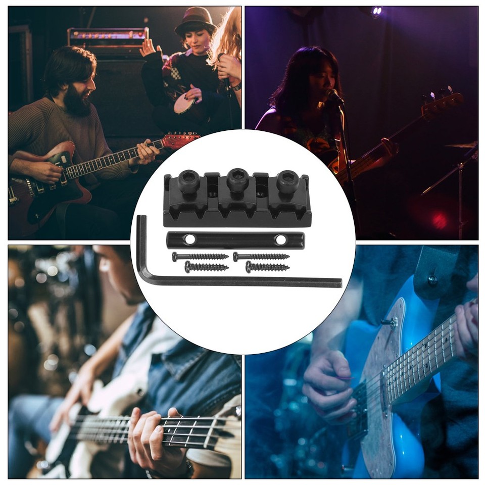 Electric Guitar String Lock Nut With Headstock String Retainer Bar ...