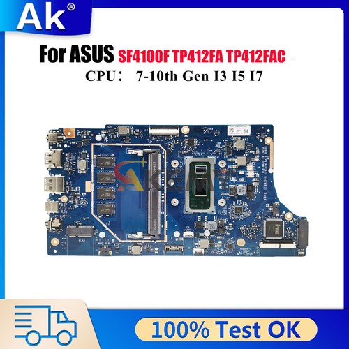 TP412FA Laptop Motherboard For ASUS TP412F TP412FAC SF4100F Mainboard W ...