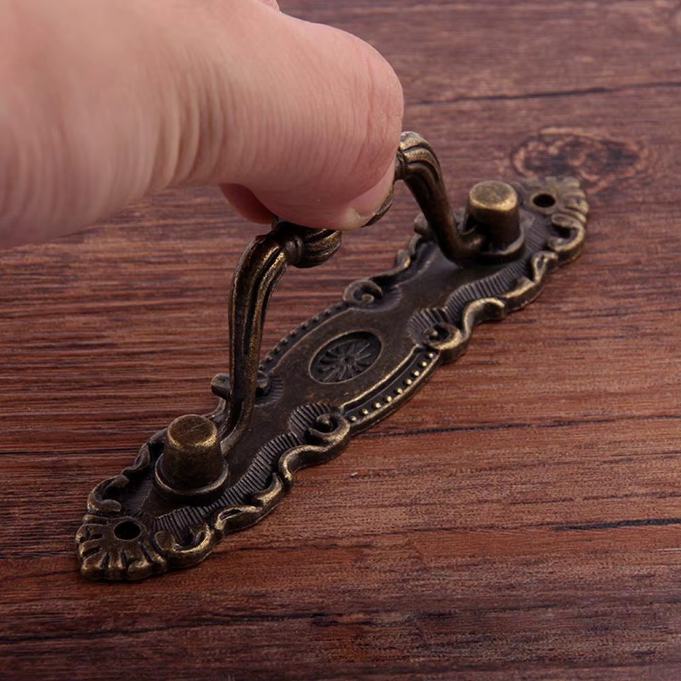 Antique Pull Handles for Drawer Cabinet Door Wooden Chest Box Bin Metal ...