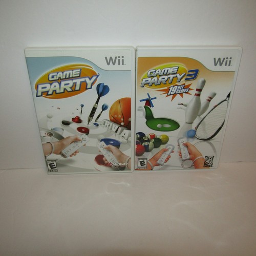 Game Party 1 and Game Party 3 Nintendo Wii 3 Video Game Lot Tested ...