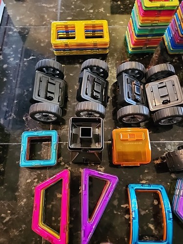 Magformers Magnetic STEM Building Tiles Blocks Wheels House Lot | eBay