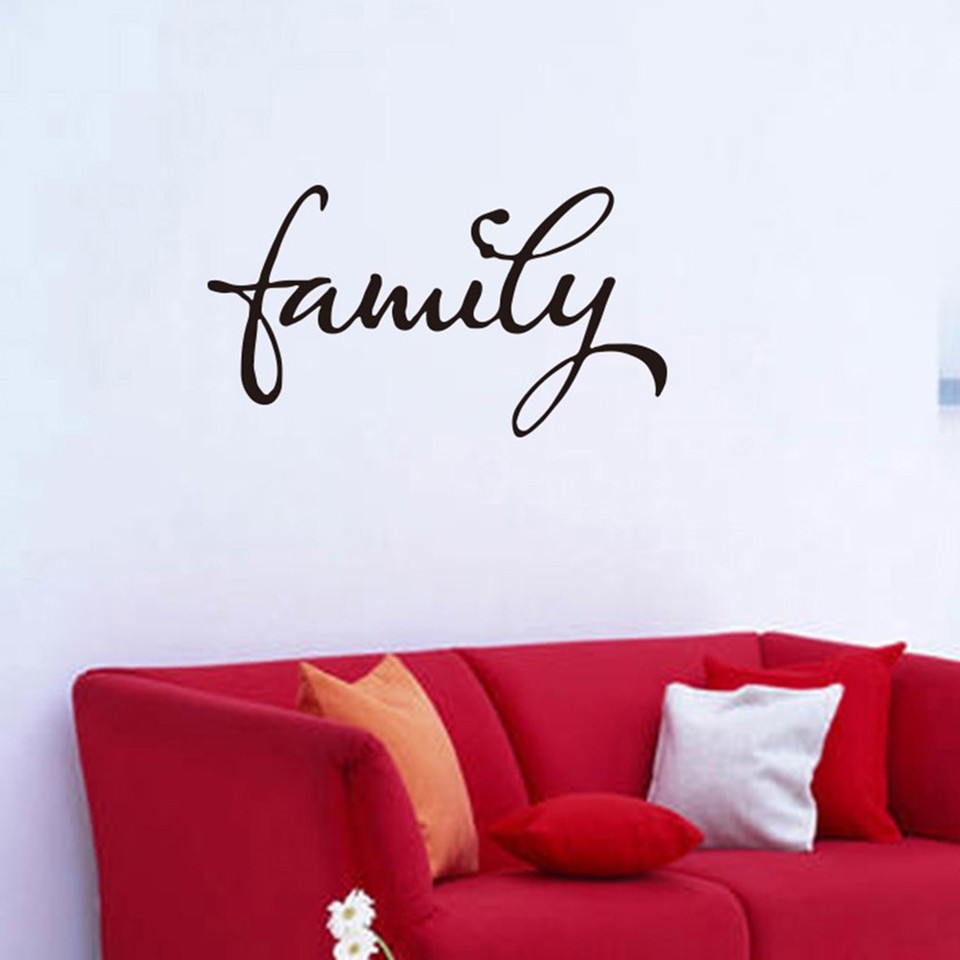 Family Removable Wall Quotes Decals Poster Sticker Home Decor Hanging ...