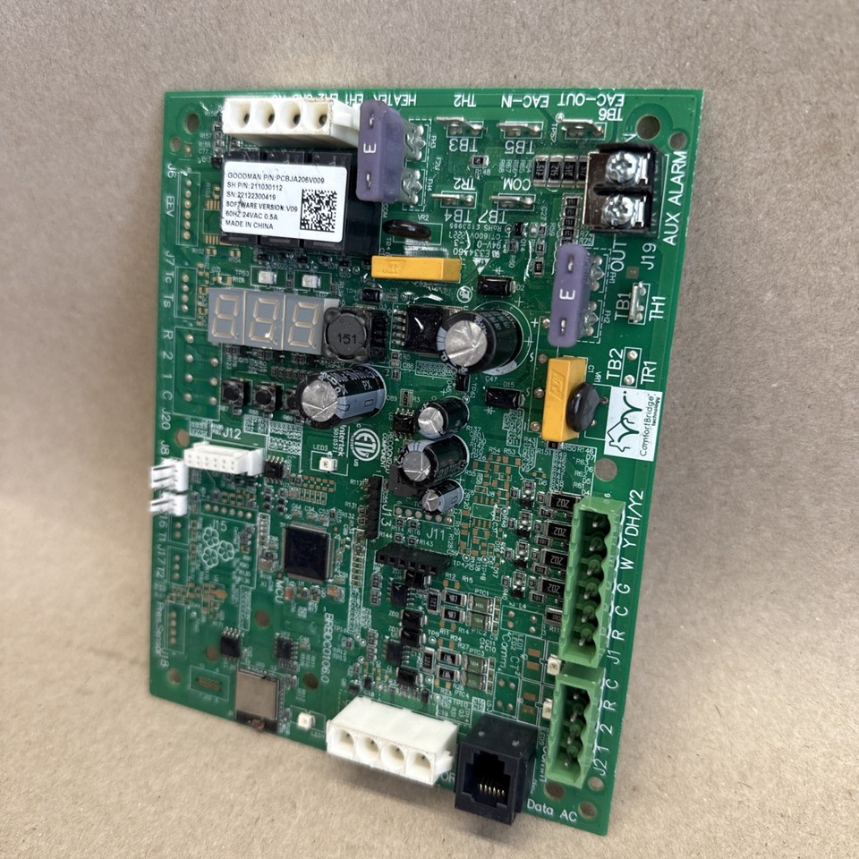 Goodman PCBJA206 V009 Air Handler Control Board 211030112 PCBJA206V009 ...