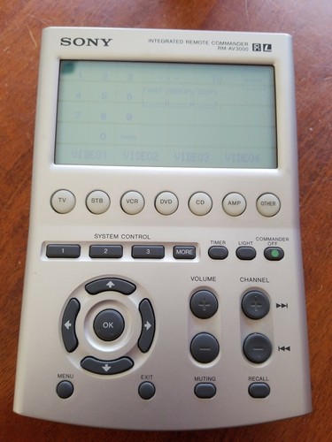 Sony Integrated Remote Commander / Remote Control, Model RM-AV3000 | eBay