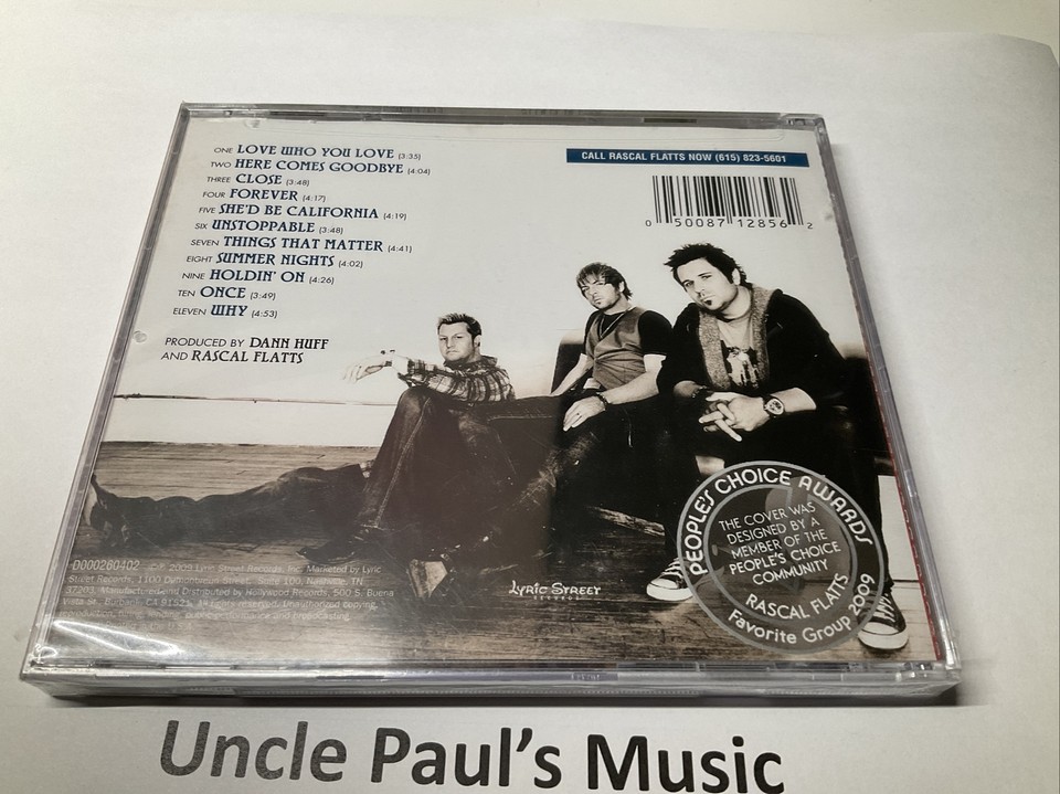 Unstoppable by Rascal Flatts (CD, Apr-2009, Lyric Street NEW FACTORY ...
