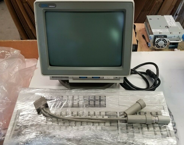 IBM 3486 Twinax Amber Terminal With 122 Keyboard As400 iSeries for sale ...