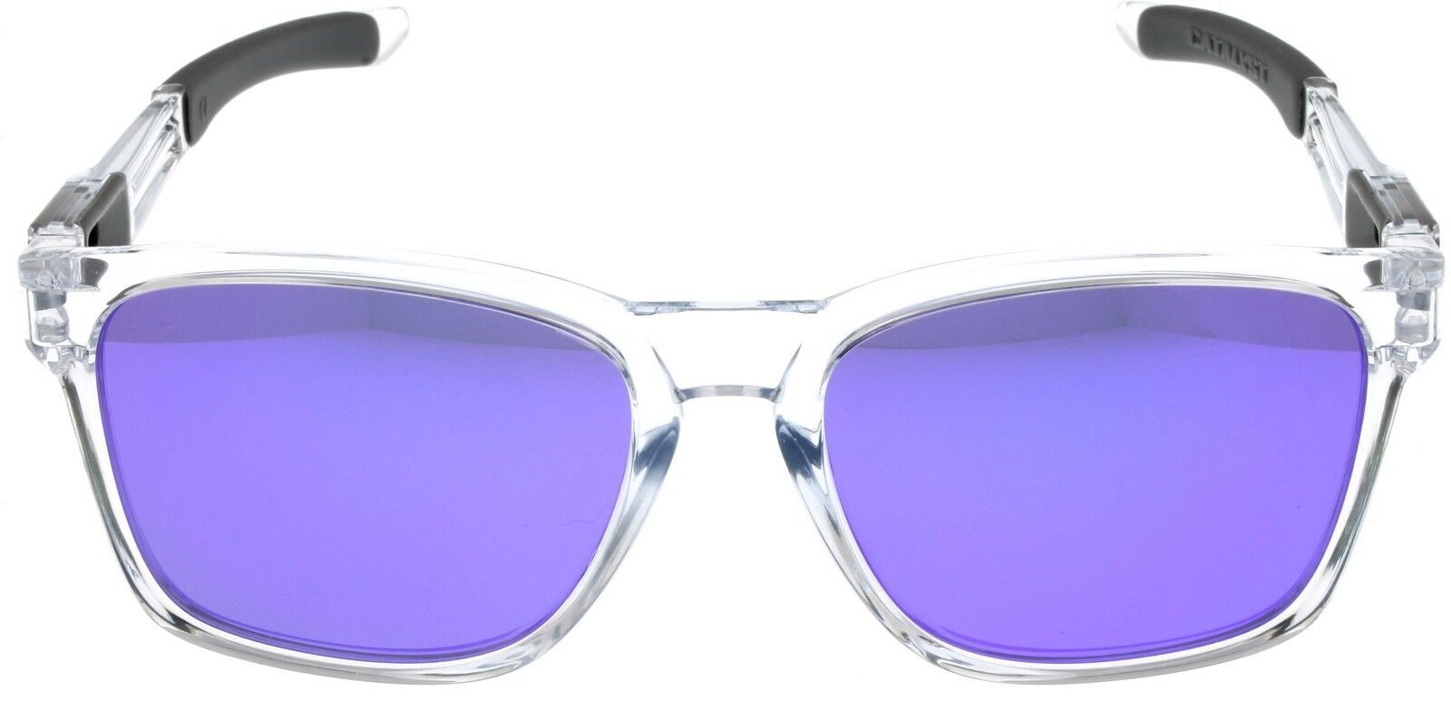 Oakley Catalyst Violet Iridium Men's Clear Frame Sunglasses OO9272-0556 ...
