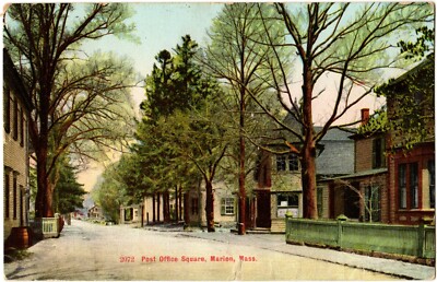 MARION, MA - Post Office Square Street View, Houses, Massachusetts ...