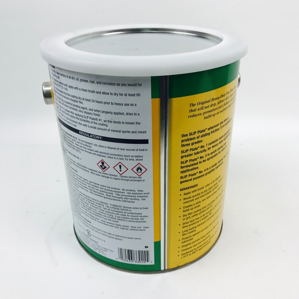 SLIP PLATE 33015 1 GALLON GRAPHITE DRY FILM LUBRICANT | eBay