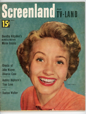 Screenland Plus TV-Land Magazine April 1954 Jane Powell cover Marilyn ...