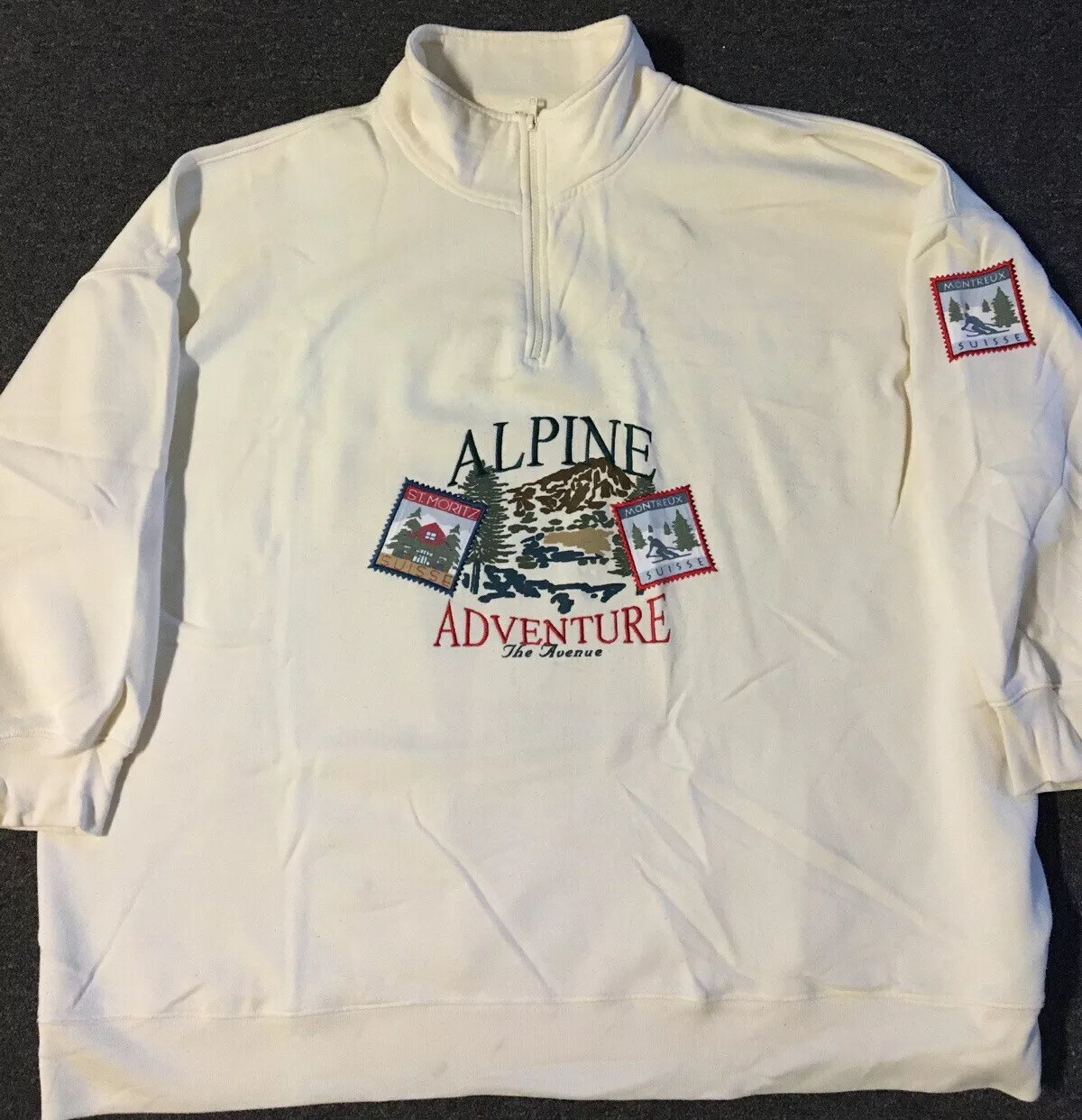 Vtg 90s Alpine Adventure Montreux Switzerland Ski Swe… - Gem