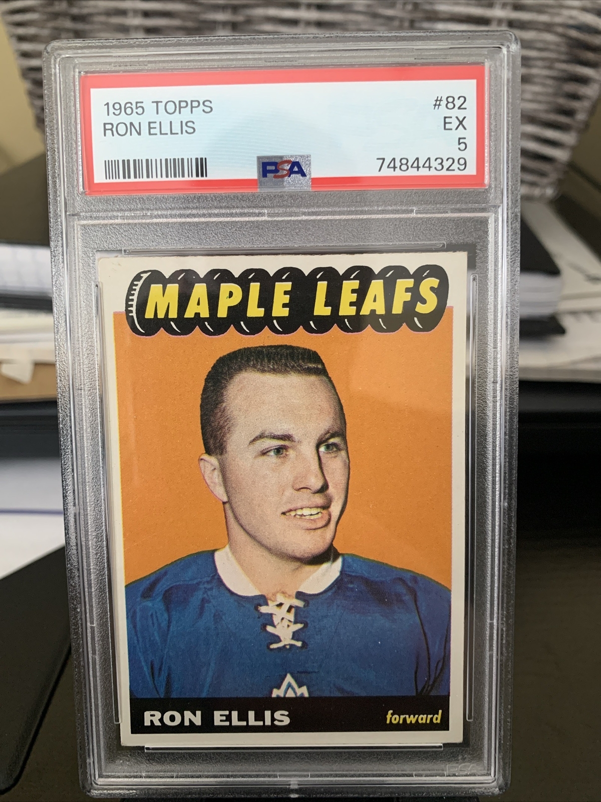 1965-66 Topps #82 Ron Ellis Rookie PSA 5 Looks Much Better Than A PSA 5 ...