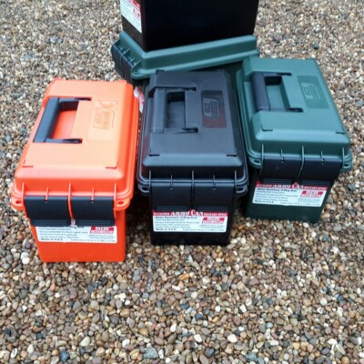 EMPTY AMMO BOX MTM CASE-GARD AC50 Caliber Plastic Field Box Storage Box ...