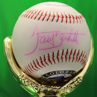 Dante Bichette Autographed Colorado Rockies Logo Baseball Rare Opening ...