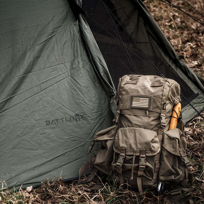 BattlBox Tupik 2-Person Camping Tent Teepee w/ Ventilation & Bug ...