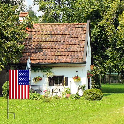 Garden Flag Stand Holder Yard Flag Pole with Clip Anti-Wind Flag Stand ...