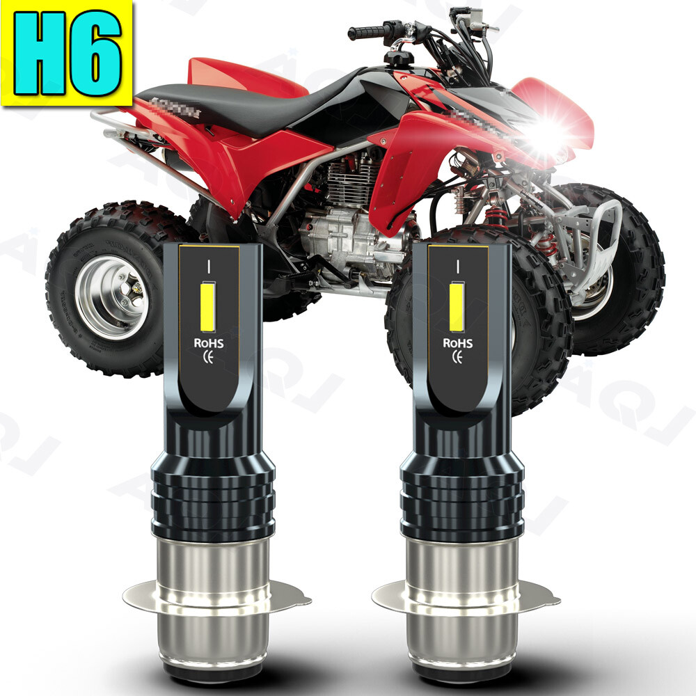 For Honda Sportrax TRX250EX TRX300EX TRX400EX White H6 LED Headlight ...