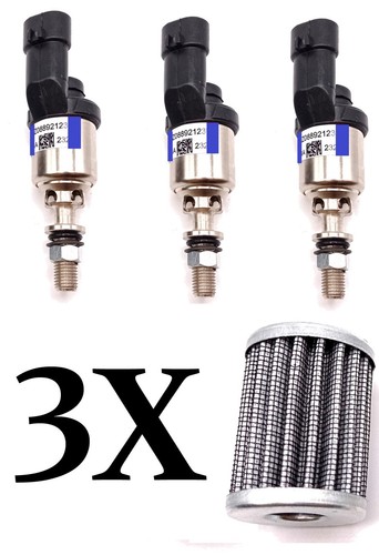 SET 3 X BRC MTM Type Blue LPG Injectors old Screw Model + VAPOUR FILTER | eBay