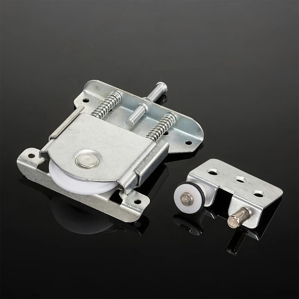 Adjustable Door Wheels Easy Assembly Pulleys Convenient Installation Process | eBay UK