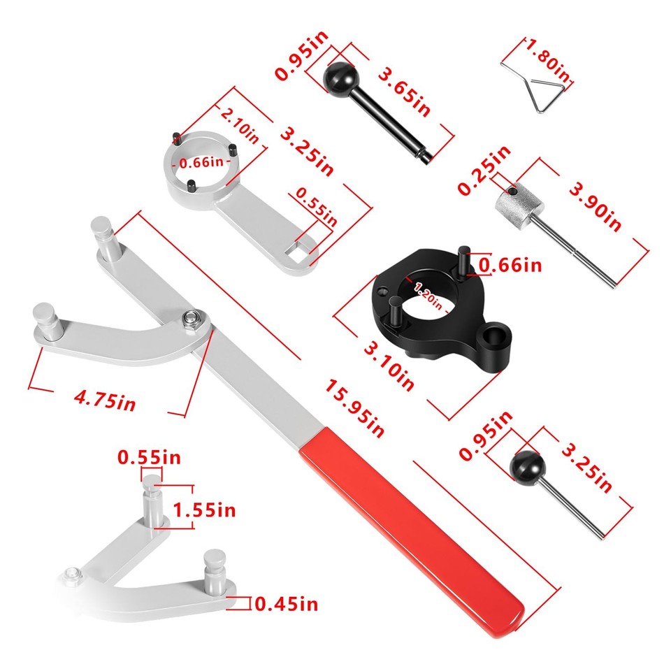 3830 Timing Belt Tool Kit For Volkswagen TDI EA288 T10172 T10490 T10492 ...