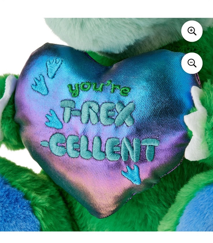 Way To Celebrate Green Dino Stuffed Animal Plush Toy You’re T-Rex ...
