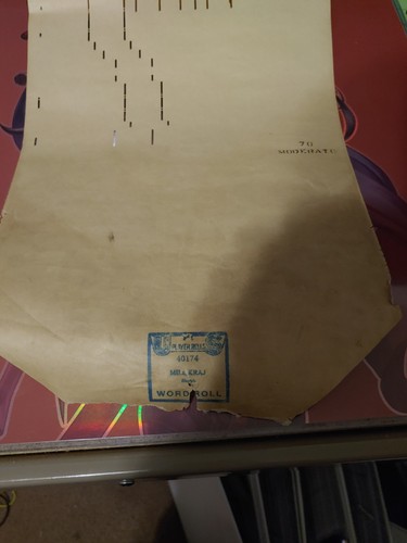 Vintage US PLAYER MUSIC ROLLS PLAYER PIANO WORD ROLL Mystery Roll Read ...